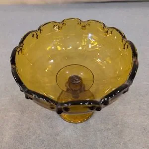 Indiana Glass Company | Dining | Indiana Glass Amber Teardrop Garland ...
